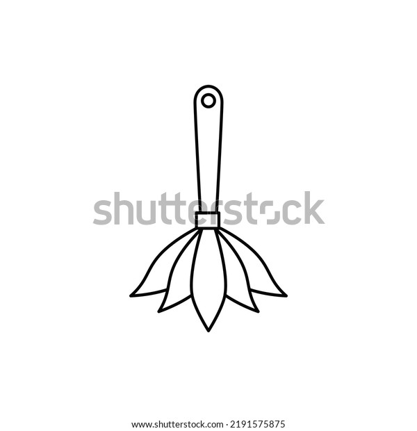 Feather Duster Icon Line Style Icon Stock Vector (Royalty Free ...
