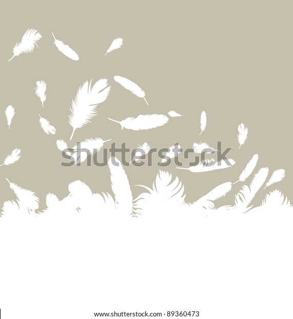 Plume arrière-plan vectoriel avec place pour : image vectorielle de ...