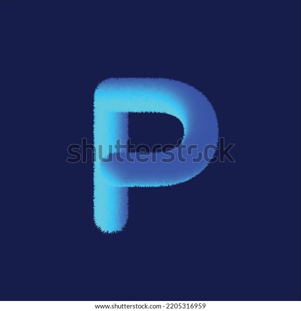 Feathered Letter P Font Vector Easy: เวกเตอร์สต็อก (ปลอดค่าลิขสิทธิ์ ...