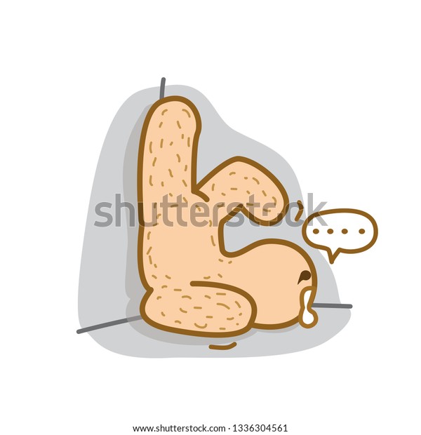 Feces Cartoon Character Poop Shit Brown Stock Vector (Royalty Free ...