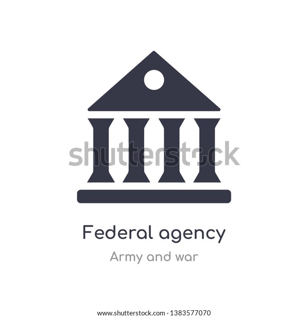Federal Agency Icon Isolated Federal Agency Stock Vector (Royalty Free ...