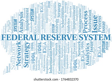 Federal Reserve System Typography Vector Word Stock Vector (Royalty ...