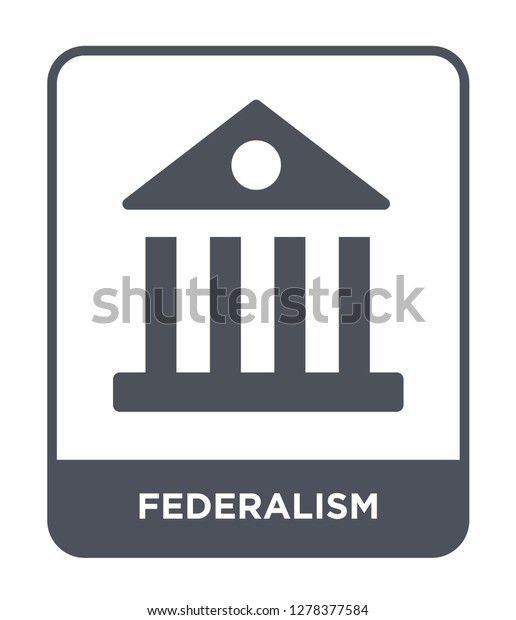 Federalism Icon Vector On White Background Stock Vector (Royalty Free ...