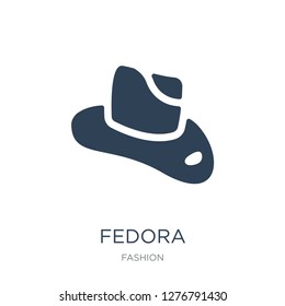 Fedora Icon Vector On White Background Stock Vector (Royalty Free ...