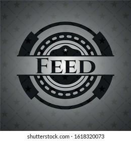 Feed Realistic Black Emblem Vector Illustration Stock Vector (Royalty ...