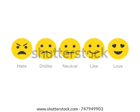 Feedback Emoticon Icon Set Smiley Feedback Arkistovektori ...