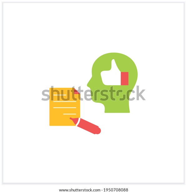 Feedback Flat Icon Giving Constructive Feedback Stock Vector (Royalty ...