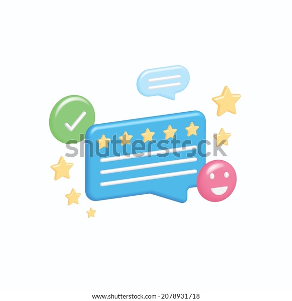 Feedback Marking Stars Check Marks Rating Stock Vector (Royalty Free ...