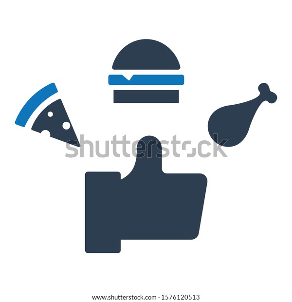 Feedback On Food Delivery App Icon Stock Vector (Royalty Free ...