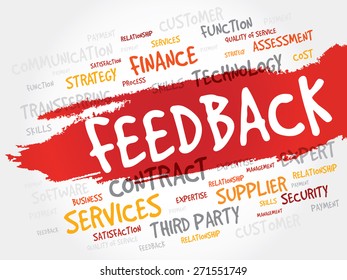 Feedback Word Cloud Business Concept Stock Vector (Royalty Free ...