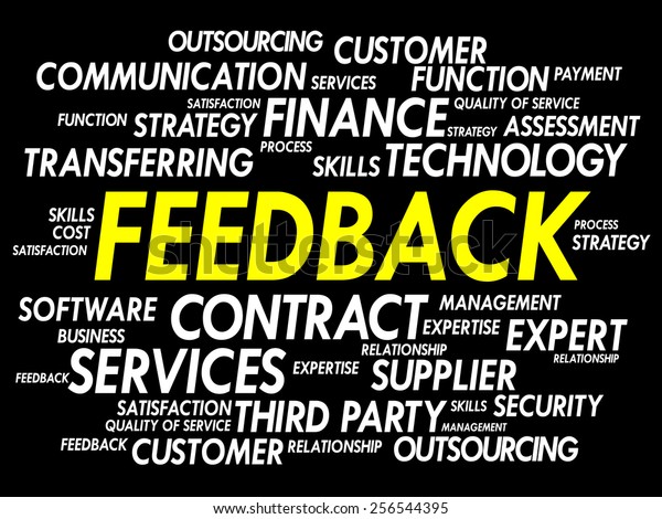 Feedback Words Cloud Business Concept Stock Vector (Royalty Free ...