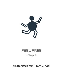 Feel Free Icon Vector Trendy Flat Stock Vector (Royalty Free ...