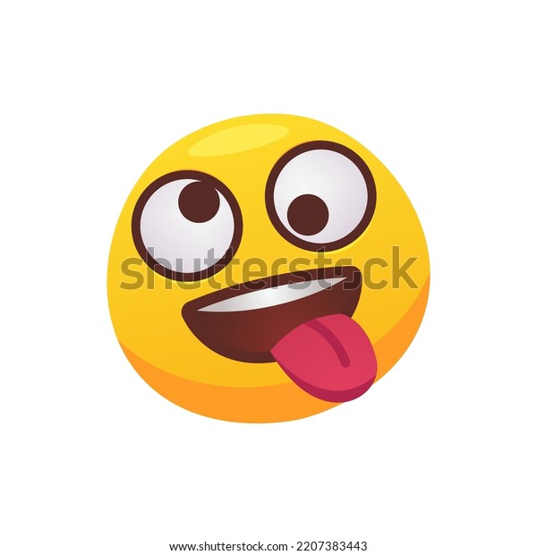 Feeling Expression Face Emoji Stuck His Stock Vector (Royalty Free ...