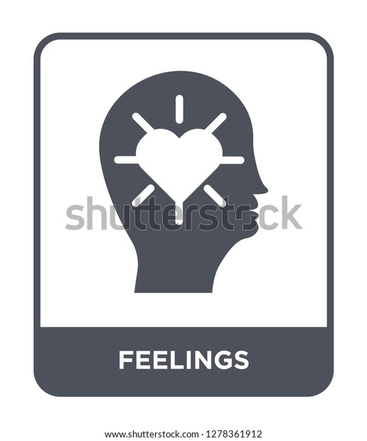 Feelings Icon Vector On White Background Stock Vector (Royalty Free ...