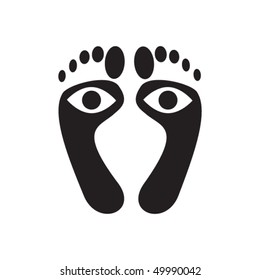Feet Eyes Stock Vector (Royalty Free) 49990042 | Shutterstock