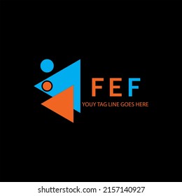 Fef Letter Logo Creative Design Vector Stock Vector (Royalty Free ...