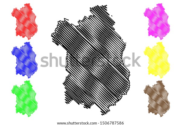 Fejer County Hungary Hungarian Counties Map Stock Vector (Royalty Free ...