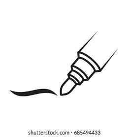 Felt Pen Marker Vector Icon Stock Vector (Royalty Free) 685494433 ...