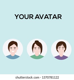 Female Avatar Set Stock Vector (Royalty Free) 1370781122 | Shutterstock