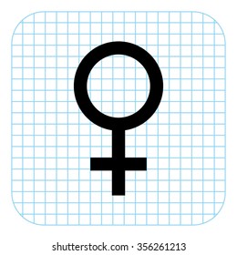Female Black Vector Icon Stock Vector (Royalty Free) 356261213 ...
