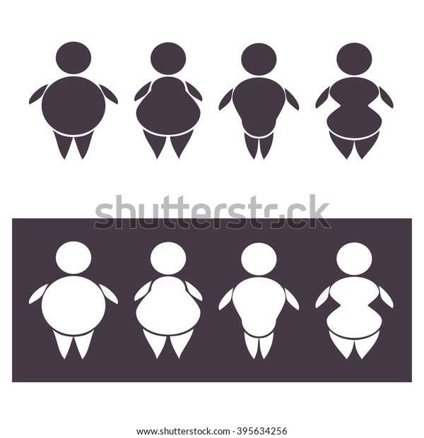 Female Body Types Silhouette Different Women庫存向量圖（免版稅）395634256 ...