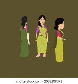 Female Character Vector Animation Stock Vector (Royalty Free ...