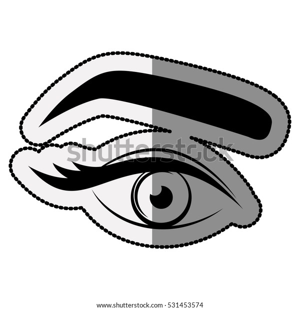 Female Eye Cartoon Design Stock Vector (Royalty Free) 531453574 ...