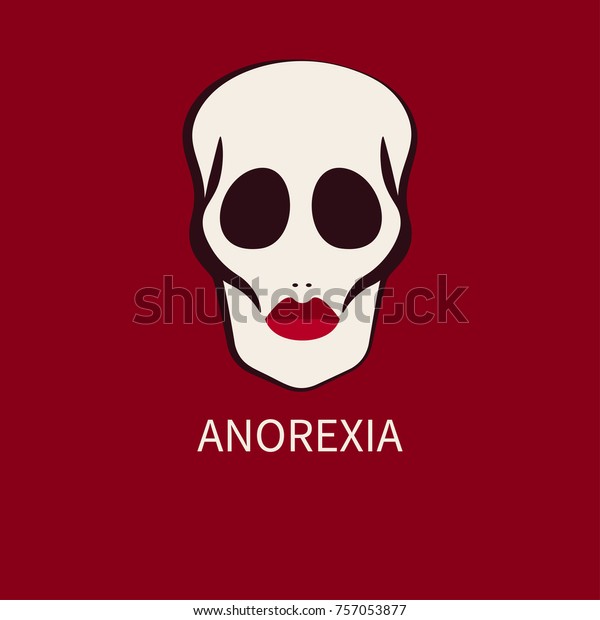 Female Face Sunken Cheeks Eye Sockets Stock Vector (Royalty Free ...