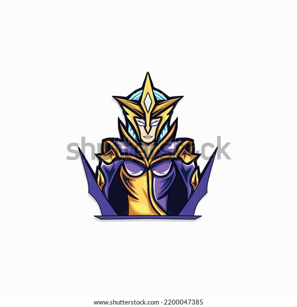 Female Fighter Mascot Logo Design Modern Stock Vector (Royalty Free ...