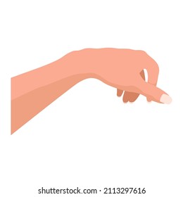 Female Hand Vector Illustration Isolated On Stock Vector (Royalty Free ...