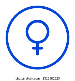 Female Icon Circle Stock Vector (Royalty Free) 1318582523 | Shutterstock