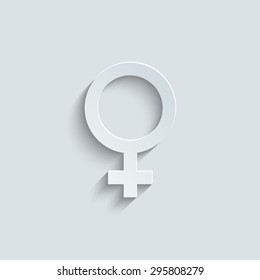 Female Icon Shadow Stock Vector (Royalty Free) 295808279 | Shutterstock