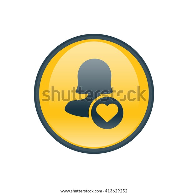 Female Like User Icon Stock Vector (Royalty Free) 413629252 | Shutterstock