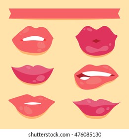 Lips Vector Illustration Gradient Mesh Wallpapers Stock Vector (Royalty ...