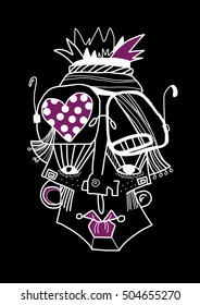 Female Mask Stock Vector (Royalty Free) 504655270 | Shutterstock