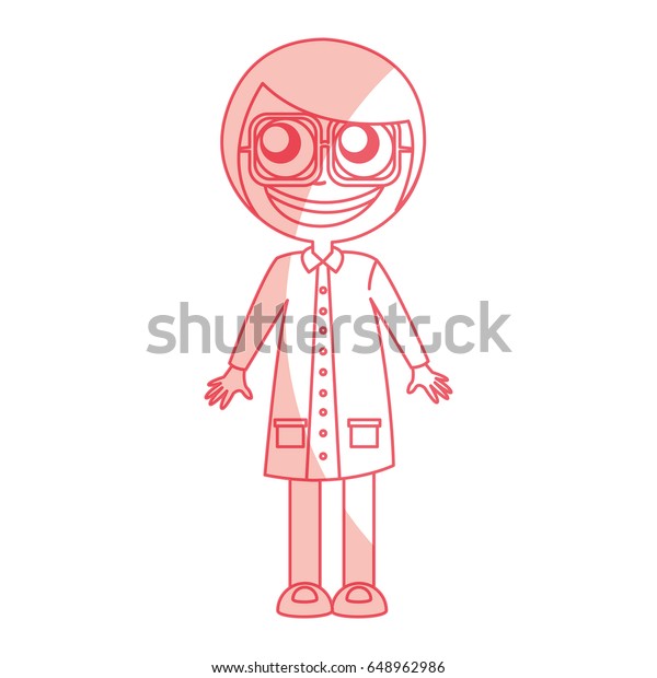 Female Nerd Avatar Character Stock Vector (Royalty Free) 648962986 ...