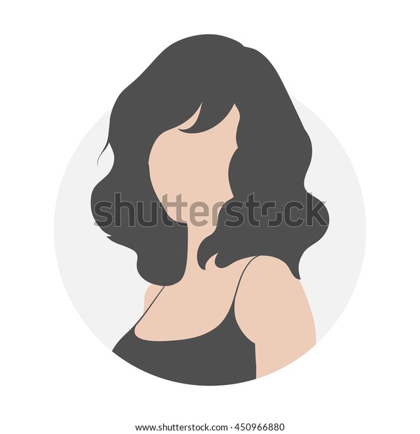Female Profile Picture Placeholder. Vector illustration. Design social ...