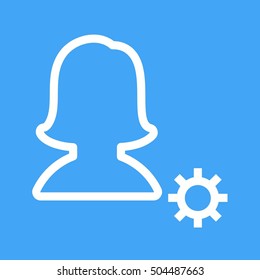 Female Profile Settings Stock Vector (Royalty Free) 504487663 ...