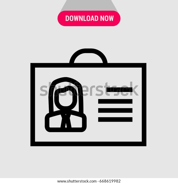 Female Profile Vector Icon Female Id Stock Vector (Royalty Free ...
