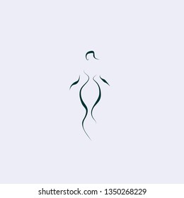 Woman Shape Icon Vector Illustration: vetor stock (livre de direitos ...