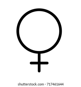 Female Sign Stock Vector (Royalty Free) 717461644 | Shutterstock