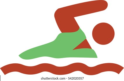 Female Swimmer Stock Vector (Royalty Free) 542020357 | Shutterstock