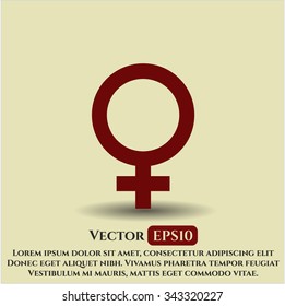 Female Symbol Stock Vector (Royalty Free) 343320227 | Shutterstock