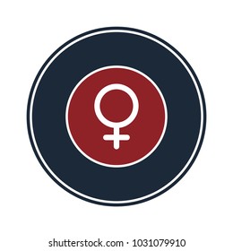 Female Symbol Circle Stock Vector (Royalty Free) 1031079910 | Shutterstock