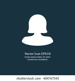 Female User Icon Stock Vector (Royalty Free) 404767543 | Shutterstock