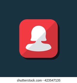 Female User Icon Stock Vector (Royalty Free) 423547135 | Shutterstock