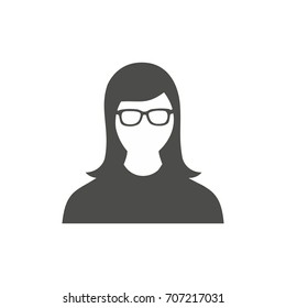 Female User Icon Stock Vector (Royalty Free) 707217031 | Shutterstock