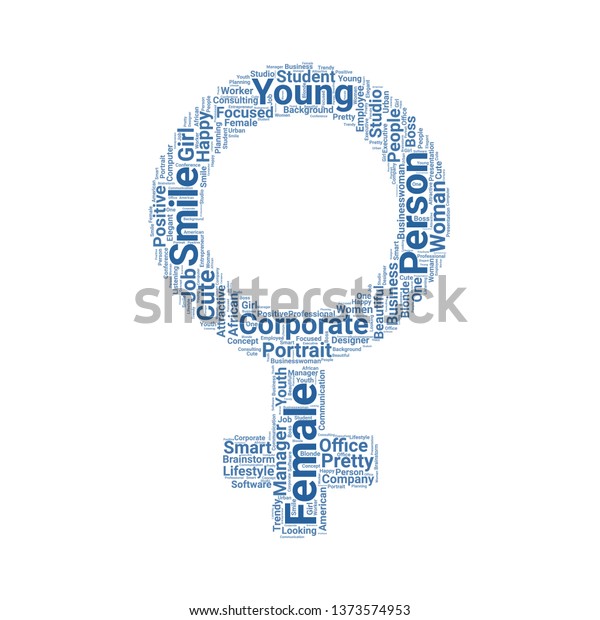 Female Word Cloud Tag Cloud About Stock Vector (Royalty Free ...