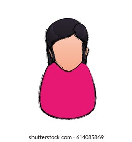 Female Young Faceless Avatar Stock Vector (Royalty Free) 614085869 ...