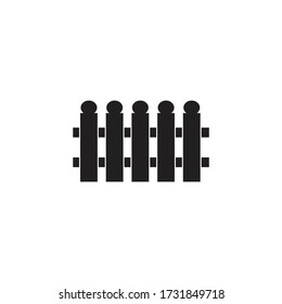 Fence Icon Design Isolated On White Stock Vector (Royalty Free ...